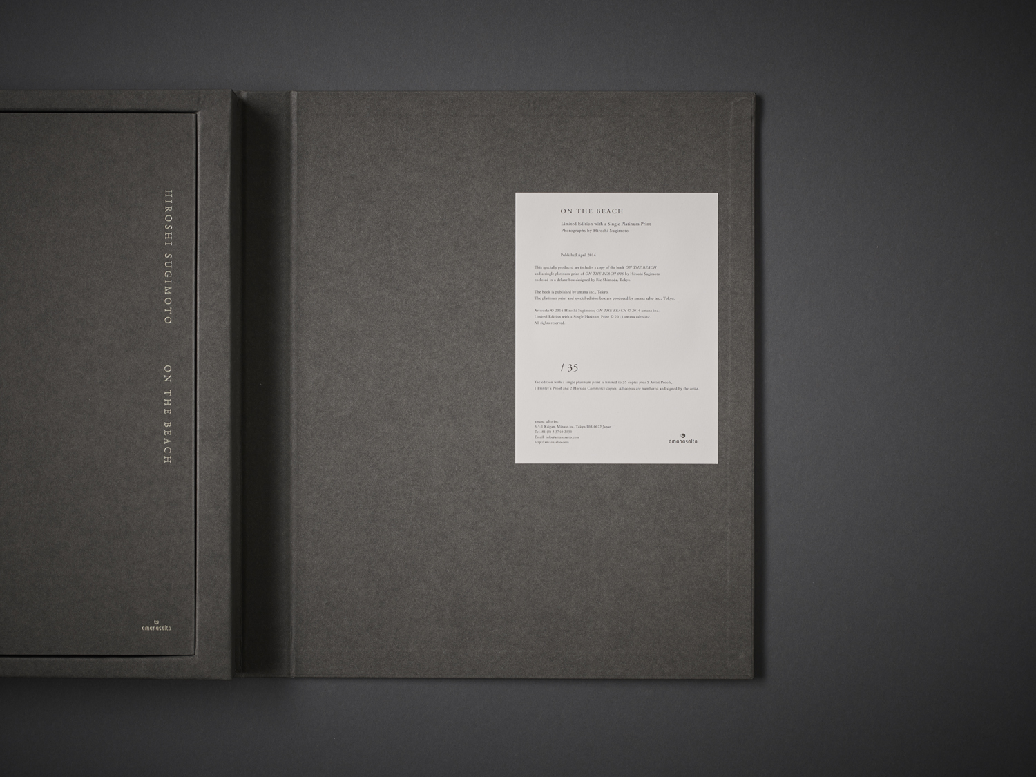 Book + Folio 『ON THE BEACH』Limited Edition Portfolio of Single Platinum ...